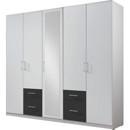 Kleiderschrank wimex, B:225cm H:210cm T:58cm, wei&szlig;, Schlafzimmer, Schr&auml;nke, "Freiburg"