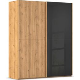 Schwebet&uuml;renschrank Rauch, B:181cm H:223cm T:68cm, schwarz, Holz teilmassiv, Schr&auml;nke, "Kleiderschrank Schrank Garderobe Schlafzimmerschrank