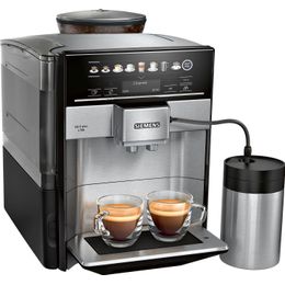 Siemens Kaffeevollautomat "EQ6 plus s700 TE657M03DE, viele Kaffeespezialit&auml;ten, Doppeltassenfunk", B:28cm H:38,5cm T:46,5cm, silber,
