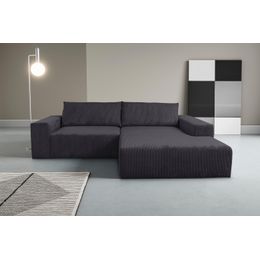 Ecksofa WERK2, B:262cm H:83cm T:188cmanthrazit, 90% Polyester, 10% Nylon, Wohnzimmer, Sofas, "Rio, elegant & bequem, Breite 262 cm, L-Form",