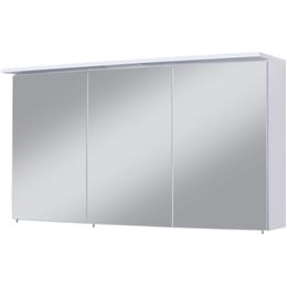 Spiegelschrank Welltime, B:120cm H:64cm T:20cm, wei&szlig;, Spanplatte, Badezimmer, Schr&auml;nke, "Flex", Breite 120 cm, mit 3D-Spiegeleffekt