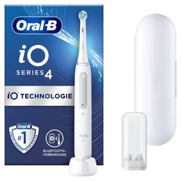 Oral-B Elektrische Zahnb&uuml;rste "iO 4", wei&szlig;, B:2,5cm H:25cm T:2,5cm, Elektrozahnb&uuml;rsten, mit Magnet-Technologie, 4 Putzmodi, Reiseetui