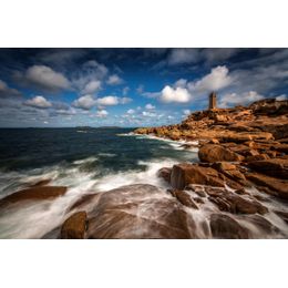 papermoon Fototapete "Photo-Art SUS BOGAERTS, LE PHARE DE PLOUMANAC'H", B/L: 3,5m x 2,6m, Bahnen: 7 Stk., bunt, Schlafzimmer, Tapeten
