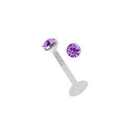 Adelia&acute;s ADELIA ́S Damen Dehnschnecke "Piercing Ohrpiercing", lila, Titan, Piercings, Teflon ist Allergiefrei und als Erstpiercing zugelassen