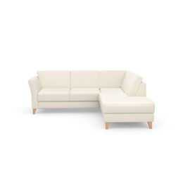Sit & More Ecksofa SIT & MORE, B:248cm H:87cm T:213cm, beige, Wohnzimmer, Sofas, "Visby L-Form", Wahlweise mit Bettfunktion und Stauraum, frei im Raum stellbar
