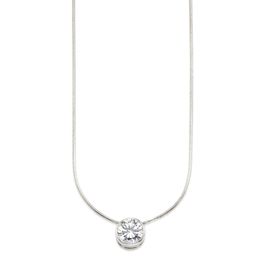 Bruno Banani Damen Kette mit Anh&auml;nger "Schmuck Geschenk Silber 925 Halsschmuck Halskette Schlangenkette Stein", Silber 925 (Sterlingsilber), L: 45,