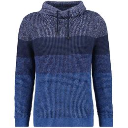 Ragman Herren Rundhalspullover, blau, Gr. XXL, 100% Baumwolle, Pullover