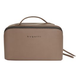 Bugatti Damen Kulturbeutel "ALMATA", beige, Kunstfaser, unifarben, Taschen