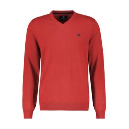 Lerros Herren Strickpullover "Lerros V-Neck Pullover mit Kaschmiranteil", grau, Gr. S, 95% Baumwolle, 5% Kaschmir, Pullover