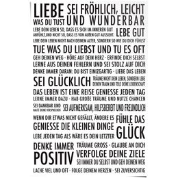 Poster Reinders, B:61cm H:91,5cm T:0,1cm, schwarz, Papier, K&uuml;che, Bilder, "Positiv"