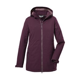 Killtec Damen Softshelljacke "KOW 8 WMN SFTSHLL JCKT", lila, Gr. 36, Oberstoff: Oberseite: 92% Polyester, 8% Elasthan, R&uuml;ckseite: 100% Polyester,