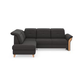 Ecksofa Home Affaire, B:269cm H:92cm T:200cm, grau, Luxus-Microfaser Euphora 100% Polyester, ;Easy Care: 98% Polyester, 2% Polyamid;Luxus-Microfaser