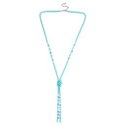Damen Lange Kette "Heather", blau, Basic, Collezione Alessandro, Glas, Halsketten, mit Glasperlen