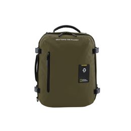 Damen Cityrucksack "OCEAN", National Geographic, braun, Kunstfaser, Rucks&auml;cke, Hergestellt aus recycelten PET-Flaschen