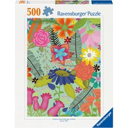 Ravensburger Kinder Puzzle "Blumenjungle", bunt, Pappe, B:36cm H:49cm, Puzzles, Made in Germany