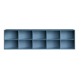 Sideboard, B:220cm H:61cm T:42cm, blau, HAMMEL FURNITURE, Massivholz, Spanplatte, Wohnzimmer, Sideboards, "Mistral, Hochwertig B&uuml;cherregal, Lowboard,