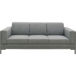 3-Sitzer, B:210cm H:82cm T:90cm, grau, LOOKS by Wolfgang Joop, 100% Polyester, Sofas, "LOOKS VII", klare Linien, edles Design