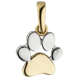 Jobo Damen Kettenanh&auml;nger "Anh&auml;nger Pfote", Gelbgold 333, gold, Gelbgold 333, Schmuckanh&auml;nger, 333 Gold bicolor