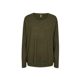 soyaconcept Damen Strickpullover "Soya Concept Shirt SC_BIARA"97750 olive melange, Gr. XS, Obermaterial: 74% Viskose, 21% Polyester, 5% Elasthan,