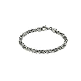 ZEEme Damen Armband "Silber 925 poliert K&ouml;nigskette 4mm breit", 21cm, Silber 925 (Sterlingsilber), wei&szlig;, Silber 925 (Sterlingsilber), Armb&auml;nder