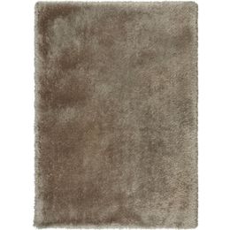 Hochflor-Teppich FLAIR RUGS, B:120cm H:70mm L:170cm, braun, Kunstfaser, Teppiche, "Pearl"