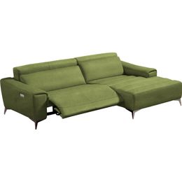 Ecksofa Egoitaliano, B:266cm H:95cm T:163cm, gr&uuml;n, Wohnzimmer, Sofas, "Suzette, Designsofa mit hohem Sitzkomfort", mit Recamiere, inkl. 1