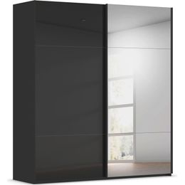 Schwebet&uuml;renschrank Rauch, B:201cm H:223cm T:68cm, schwarz, Holzwerkstoff, Schr&auml;nke, "Kleiderschrank Schrank Garderobe Schlafzimmerschrank CONTIDO",