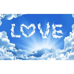 papermoon Fototapete "Love Himmel", B/L: 3,5m x 2,6m, Bahnen: 7 Stk., bunt, Schlafzimmer, Tapeten