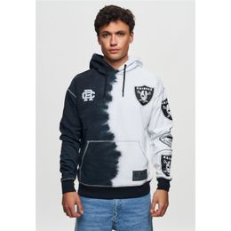 Recovered Herren Kapuzensweatshirt "NFL Raiders Ink Dye Effect On", schwarz, Gr. S, bedruckt, 100% Baumwolle, Sweatshirts, f&uuml;r alle Las Vegas
