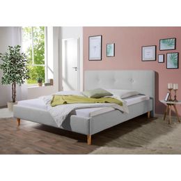 Polsterbett Maintal, B:213cm H:97cm L:208cm, grau, Betten, "Lonepine", Bettseiten zerlegt, ohne Bettkasten