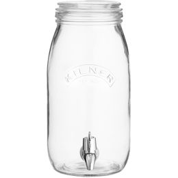 Kilner Getr&auml;nkespender ".", B:19cm H:30cm, blau, Zapfanlagen, f&uuml;r gek&uuml;hlte Getr&auml;nke mit leichtg&auml;ngigem Zapfhahn, 3 Liter