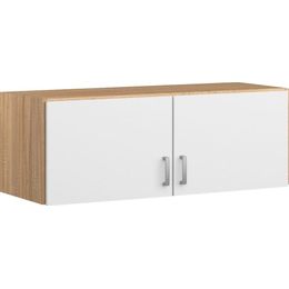 Schrankaufsatz Rauch, B:91cm H:39cm T:54cm, wei&szlig;, Holzwerkstoff, Schlafzimmer, M&ouml;belaufs&auml;tze, "Bremen"