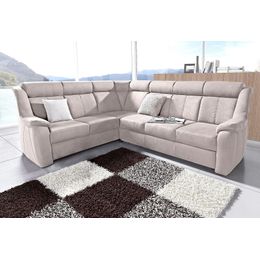 Sit & More Ecksofa SIT & MORE, B:261cm H:98cm T:211cm, beige, Altara Nubuck, Luxus-Microfaser (100% Polyester;PRIMABELLE-Microfaser, Luxus-Microfaser (100%