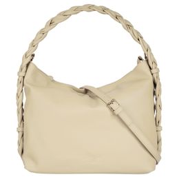 Samantha Look Damen Umh&auml;ngetasche, beige, Leder, clean, Taschen, echt Leder, Made in Italy