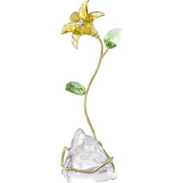 Swarovski Glasblume "Dekofigur Kristallfigur Sammelfigur Florere Lilie", B/H/T: 4,6cm x 11,7cm, bunt, Metall, Swarovski Kristall, B:4,6cm H:11,7cm,