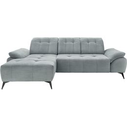 Ecksofa Home Affaire, B:280cmaqua, 100% Polyester, Wohnzimmer, Sofas, "Fiore"
