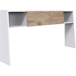 Anbauregal wimex, B:209cm H:107cm T:39cm, wei&szlig;, Regale, "Norderney Stauraum Schreibtisch desktop", Erg&auml;nzung zum Bett Norderney oder auch als