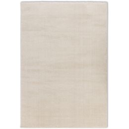 Teppich Astra, B:133cm H:18mm L:190cm, beige, Kunstfaser, Wohnzimmer, Teppiche, "Domaso 250", pastell Farben, weiche Haptik, uni, leichter