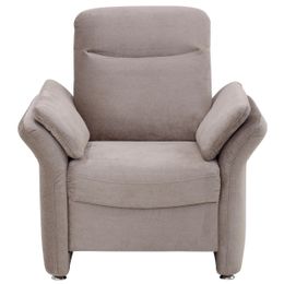 Sessel Home Affaire, B:99cm H:103cm T:89cm, braun, Luxus-Microfaser ALTARA NUBUCK (100% Polyester);Struktur weich (92% Polyester, 8%