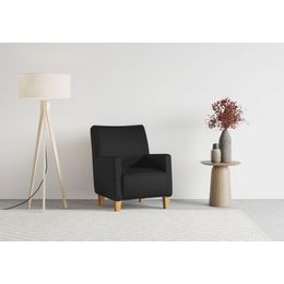 Sit & More Sessel SIT & MORE, B:74cm H:93cm T:81cm, grau, Wohnzimmer, Sessel, "Bosse", mit Federkern