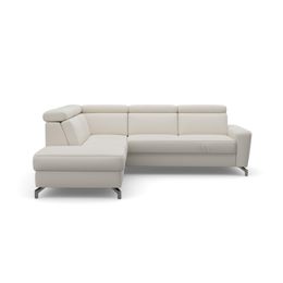 Sit & More Ecksofa SIT & MORE, B:258cm T:226cm, beige, Wohnzimmer, Sofas, "Scarlett L-Form", inklusive Kopfteilverstellung, wahlweise mit Bettfunktion,