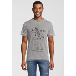 Recovered Herren T-Shirt "Disney Goofy Vintage Pose", grau, Gr. S, bedruckt, 100% Baumwolle, Shirts, im zeitlosen Design