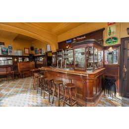 papermoon Fototapete "Bar", B/L: 4,5m x 2,8m, Bahnen: 9 Stk., bunt, Schlafzimmer, Tapeten