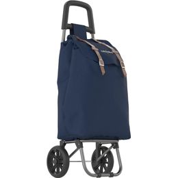 Bischof Einkaufstrolley "Sch&ouml;n und Gut", B:36cm H:95cm T:28cm, blau, Einkaufsk&ouml;rbe, wasserdichte Tasche aus Polyester
