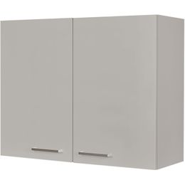 H&auml;ngeschrank Nobilia, B:90cm H:72cm T:37,2cm, grau, K&uuml;che, Schr&auml;nke, ""Touch", vormontiert, mit zwei Einlegeb&ouml;den", Breite 90 cm