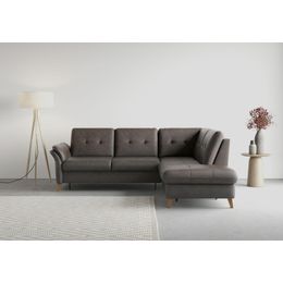 Sit & More Ecksofa SIT & MORE, B:250cm H:90cm T:226cm, braun, Wohnzimmer, Sofas, "G&ouml;teborg", inkl. Sitztiefenverstellung, wahlweise mit Bettfunktion & Bettkasten