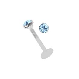 Adelia&acute;s ADELIA ́S Damen Dehnschnecke "Piercing Ohrpiercing", blau, Titan, Piercings, Teflon ist Allergiefrei und als Erstpiercing zugelassen