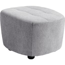 Fu&szlig;hocker Alina, B:54cm H:41cm T:57cm, grau, Struktur fein XBO 100% Polyester), Garten, Hocker, "Yuri", Passend zu Sessel Yuri