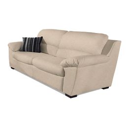 2,5-Sitzer COTTA, B:183cm H:87cm T:89cm, beige, Luxus-Microfaser aus 100% Polyester;NaturLEDER (echtes Rindsleder), Sofas, "Dani"