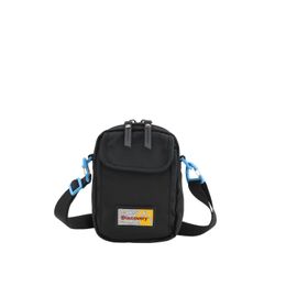 DISCOVERY Damen Schultertasche "Icon", schwarz, Kunstfaser, unifarben, Taschen, aus robustem rPet Polyester-Material